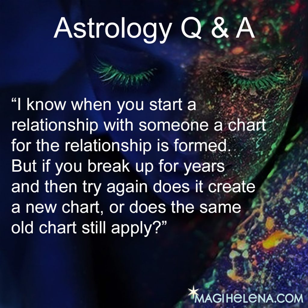 If you break up and then try again does it create a new chart?