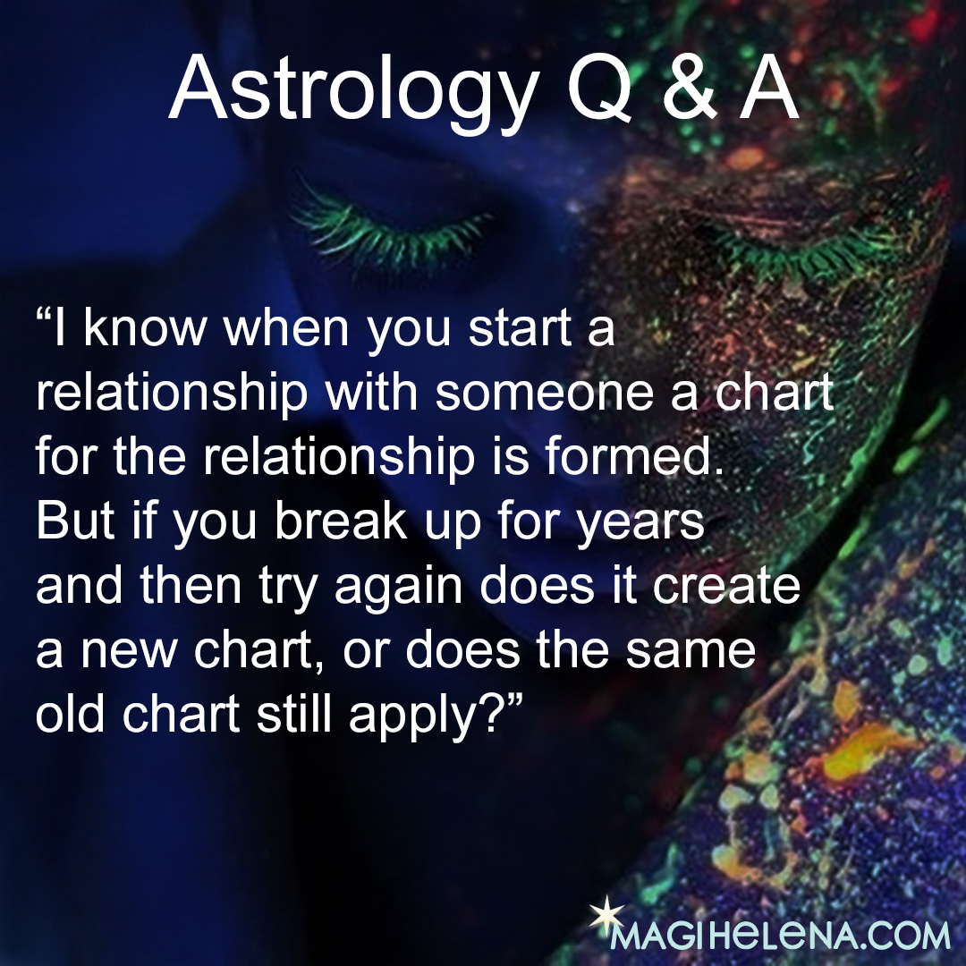 If you break up and then try again does it create a new chart?